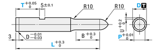 Pilot Punches - with Key Grooves, HX or RX Coating | MISUMI | MISUMI