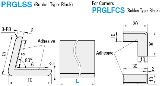 Safety Protection Materials - Corner Covers for Edges, 10 mm Width ...