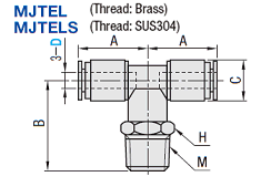 One-Touch Couplings - Tee Union | MISUMI | MISUMI
