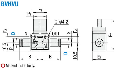 Hand Valve - Both Ends One Touch Fittings | MISUMI | MISUMI