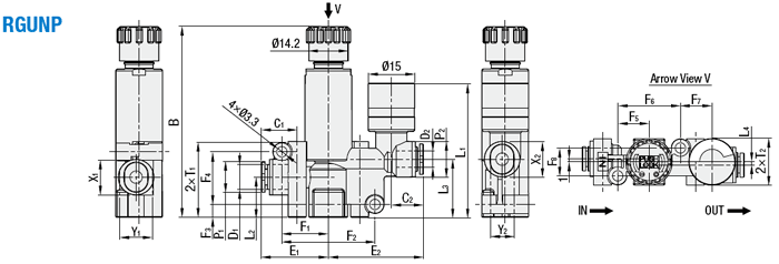 Regulators - In-Line with Gauge | MISUMI | MISUMI