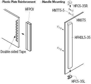 Aluminum Extrusion Handles | MISUMI | MISUMI