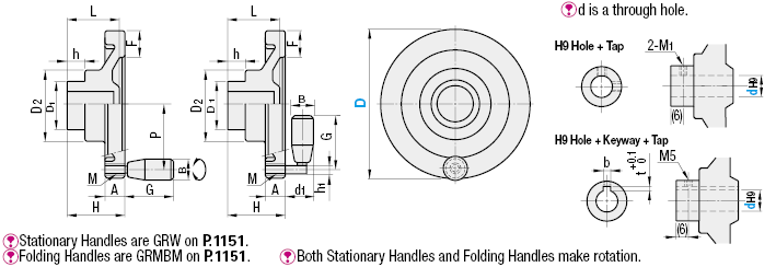 Hand Wheels - Solid Offset | MISUMI | MISUMI
