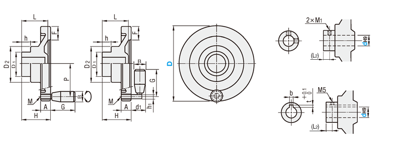 Hand Wheels - Solid Offset | MISUMI | MISUMI