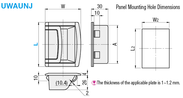 Handles - Embedded Pull | MISUMI | MISUMI