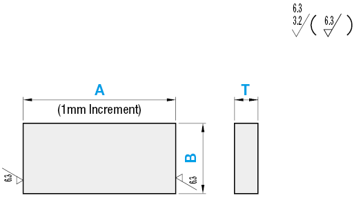 Metal Bars - Flat, A Dimension Configurable | MISUMI | MISUMI