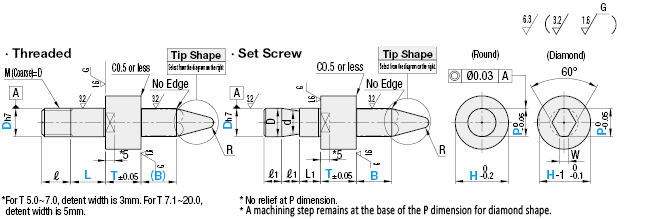 Height Adjusting Pins | MISUMI | MISUMI