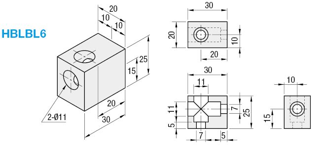 Block Brackets - 6 Series | MISUMI | MISUMI