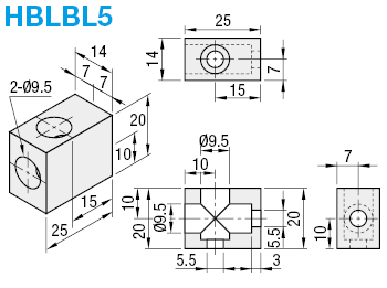 Block Brackets - 5 Series | MISUMI | MISUMI