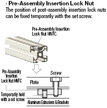 Pre-Assembly Insertion Lock Nuts for 5 Series Aluminum Extrusions ...