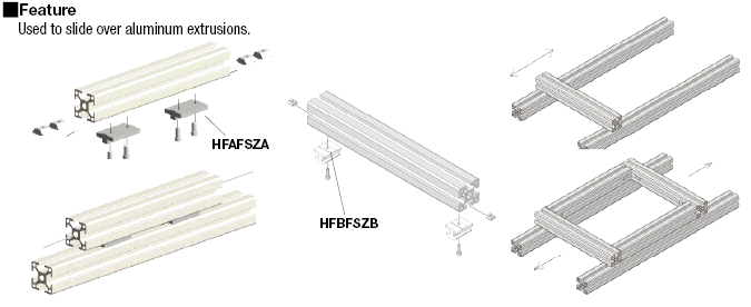 Counterbored Sliders for Aluminum Extrusions | MISUMI | MISUMI