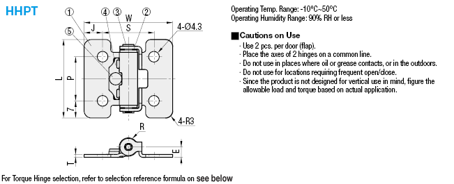 Standard Torque Hinges | MISUMI | MISUMI