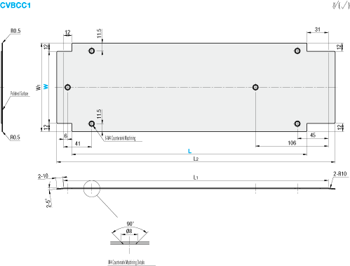Conveyor Accessories - Belt Support Cover C | MISUMI | MISUMI
