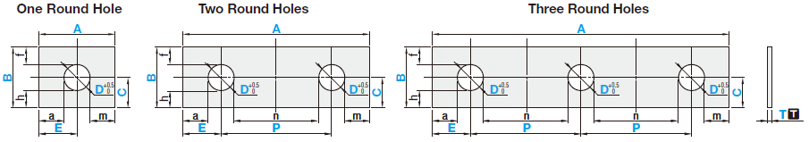 Square Shims - Holes Configurable | MISUMI | MISUMI