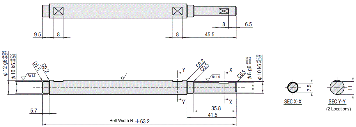 Drive Shaft for SV Conveyor | MISUMI | MISUMI