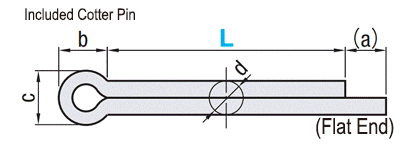 [Clean & Pack] Precision Pivot Pins - Straight, Cotter Pins | MISUMI ...