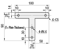 [Clean & Pack] 6 Series Slot Width 8 mm - Sheet Metal Plates for ...