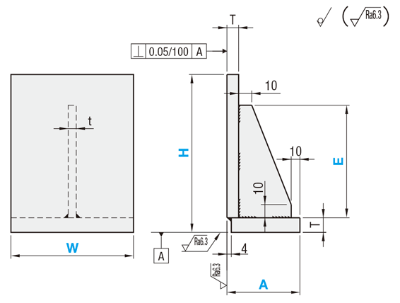[Clean & Pack] Welded Angle Plates - Compact, No Hole | MISUMI | MISUMI