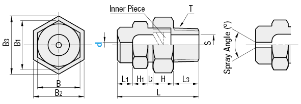 [Clean & Pack] Spray Nozzles - Full-Circular Shape | MISUMI | MISUMI