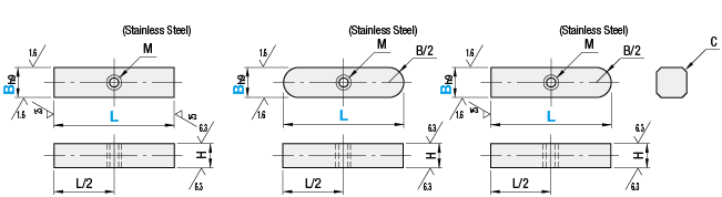 [Clean & Pack] Parallel Keys - with Tapped Hole | MISUMI | MISUMI