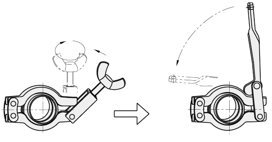 [Clean & Pack] Sanitary Pipe Fittings One-Touch Clamps | MISUMI | MISUMI