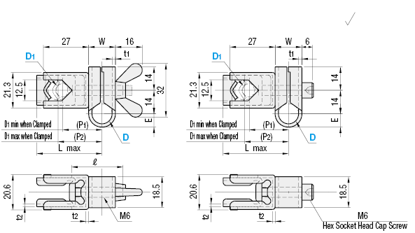 [Clean & Pack] Flexible Clamps - Wing Nut | MISUMI | MISUMI