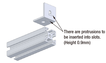 [Clean & Pack] Thin Stainless Steel Tabbed Brackets for 5 Series, Slot ...