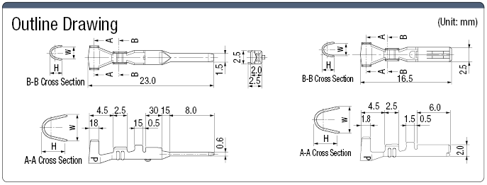 215004-2M | Contacts - Waterproof Connector, Socket, CL07 | MISUMI | MISUMI