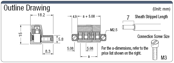 COMBICON Plug Connector with Screw Flange | MISUMI | MISUMI