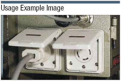 AC Outlet & Inlet Accessories - Commercial Locking Cover for Device ...
