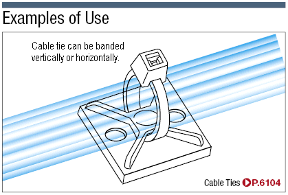 Cable Tie Mounts & Accessories - Plate, MB Series | MISUMI | MISUMI
