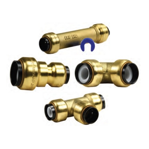 Push to Connect Fittings - Tube Unions, Forged Brass, Tectite by Apollo ...
