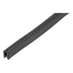 Edge Protection Profiles - with Steel Retaining Strip, PVC, Black, Form ...
