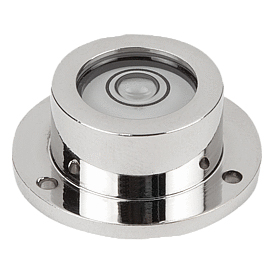 Bullseye Levels in Frame to Screw On, Form A with Screw-on Flange ...