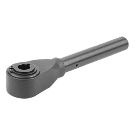 Levers - Reamed Hole, Ratchet, Carbon Steel Housing, K0128 | Kipp | MISUMI