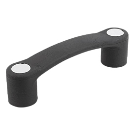 Handles - Pull, Thermoplastic, Black Gray, Form B, K1092 | Kipp | MISUMI