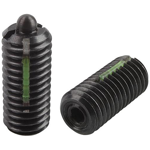 Spring Plungers - with Hex Socket and Thrust Pin, Standard Spring Force ...