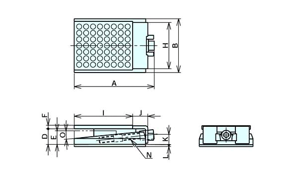 Leveling Mount Accessories - Block, Aluminum, L-Model | Nabeya | MISUMI